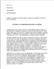 e-obrazec 1160 - Potrdilo delodajalca o prejemu delovne knjižice