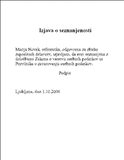 e-obrazec 1306 - Izjava o seznanjenosti pooblaščenega obdelovalca z ...